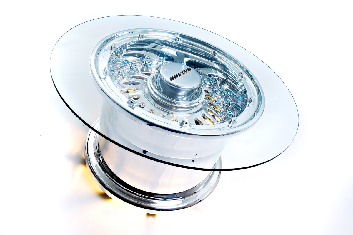 Boeing 777 Wheel Coffee Table - шедевр творческого подхода к дизайну